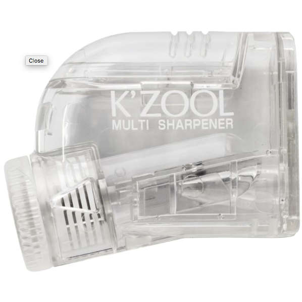 Kutsuwa K'Zool Clear Pencil Sharpener - Paper Plus Cloth