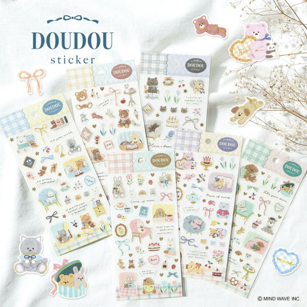 Mind Wave Dou Dou Sticker - 82389 Kuma - Paper Plus Cloth