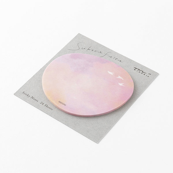 Midori Transparent Sticky Notes - Sunset - Paper Plus Cloth