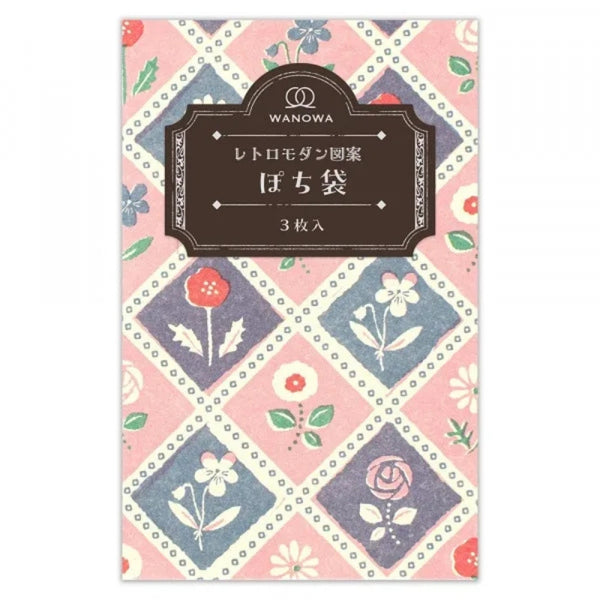 Wanowa Pochibukuro Pochi Envelope - Flower design - Paper Plus Cloth