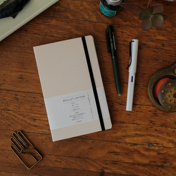 Yamamoto Paper BULLET JOTTER Gabardine - Ivory White - Paper Plus Cloth