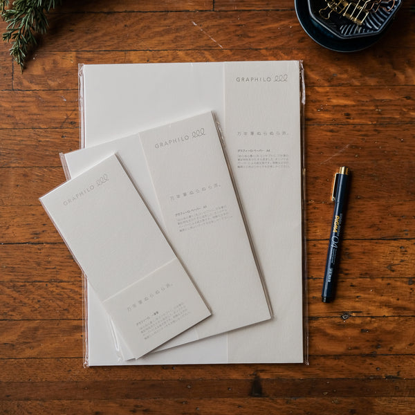 Kobeha Graphilo Fountain Pen Paper - A5 Blank (50 sheets) - Paper Plus ...