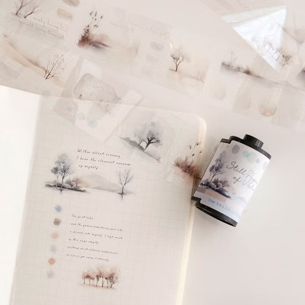 MU Print PET Kiss Cut Roll Tape - 07 Still Scene Pages - Paper Plus Cloth