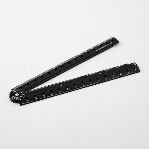 Midori Multi Ruler - 30cm Black - Paper Plus Cloth