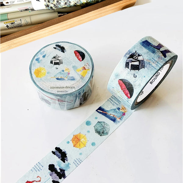 Insomnia Washi Tape - Rainy Fun - Paper Plus Cloth