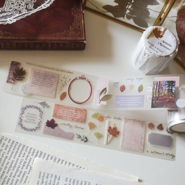 Note & Wish - Autumn Memento PET Tape - Paper Plus Cloth