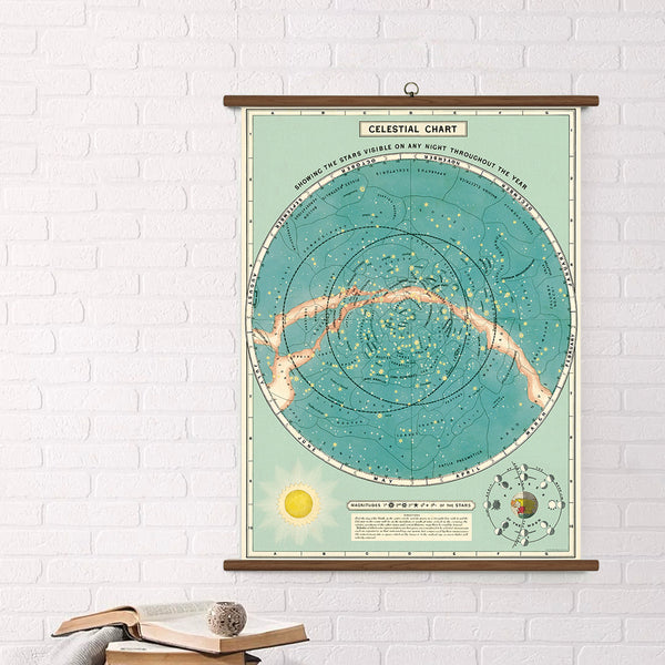 Cavallini Vintage Design School Chart - Celestial Chart - Paper Plus Cloth