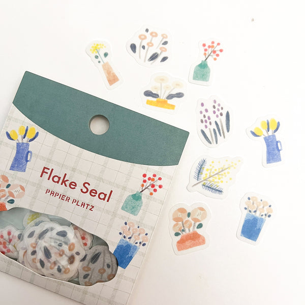 Papier Platz Sticker Flakes- Emi Nakano - Small Vases - Paper Plus Cloth
