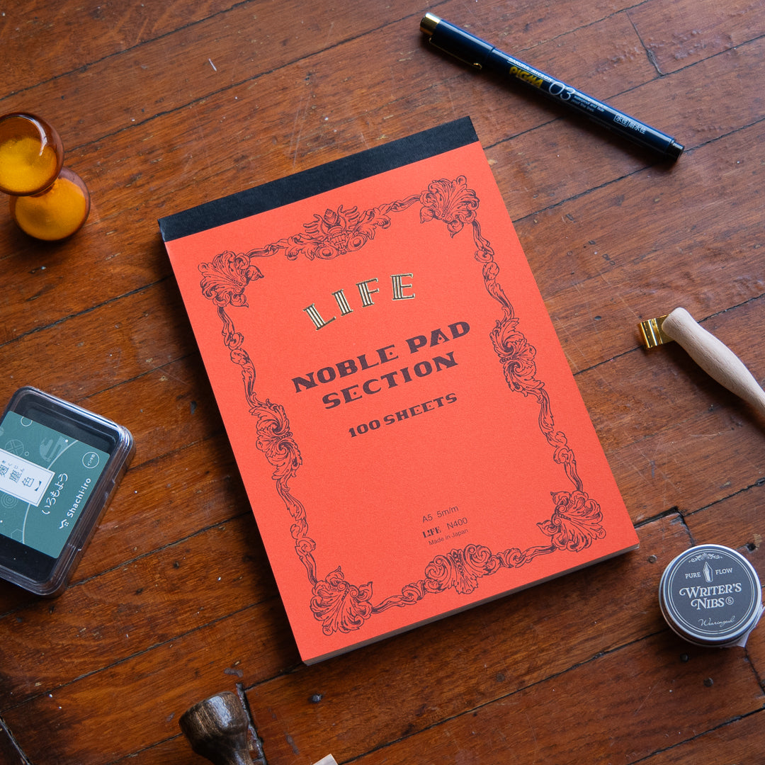 LIFE Noble Note Pad - A5 Graph - Paper Plus Cloth