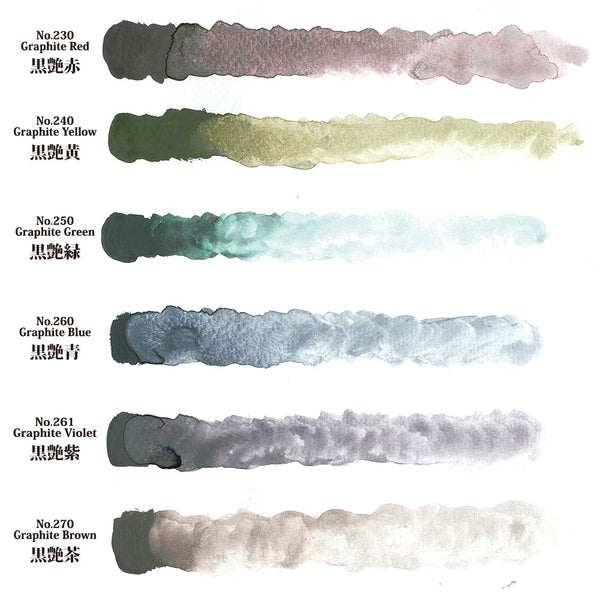 Kuretake Gansai Tambi Watercolour Graphite Color Set (6 colors) MC20GR ...