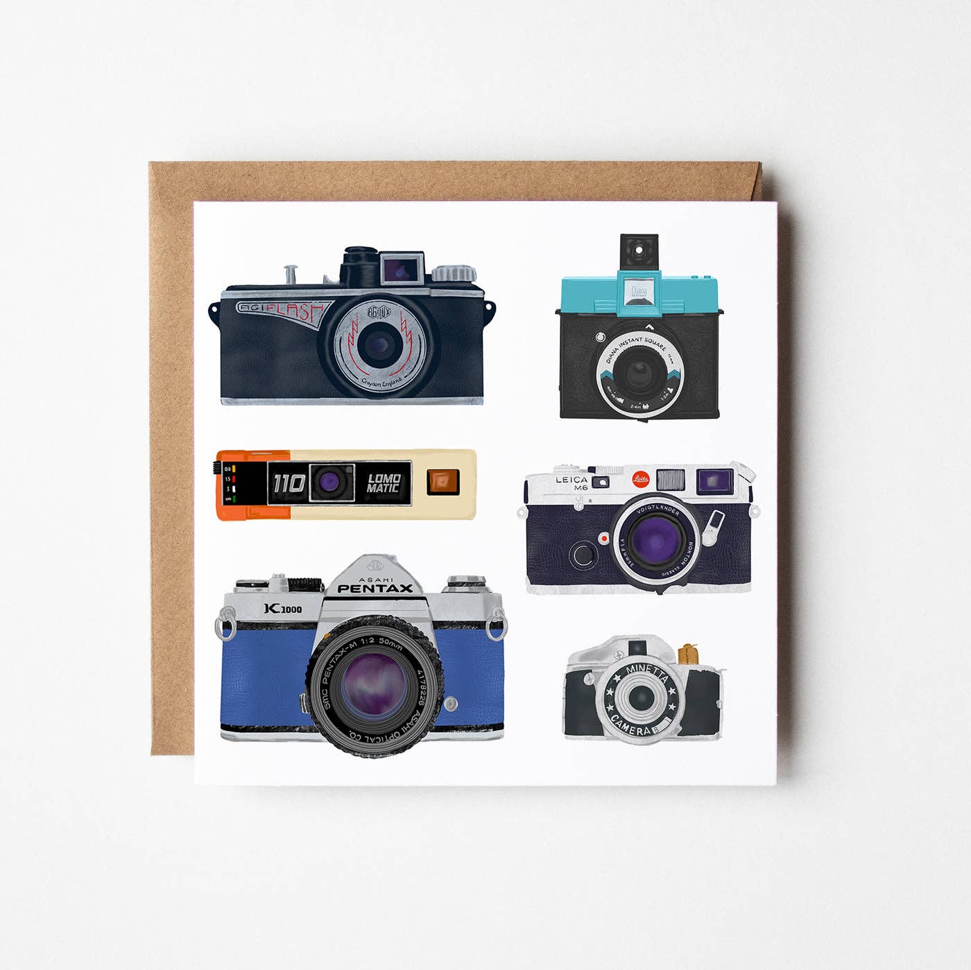 Design Smith - Point and Shoot - blank camera greetings card - Paper ...