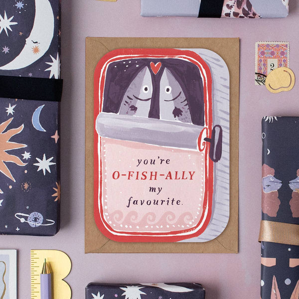 Sister Paper Co. - Sardines You're My Favourite Card | Valentines Card ...