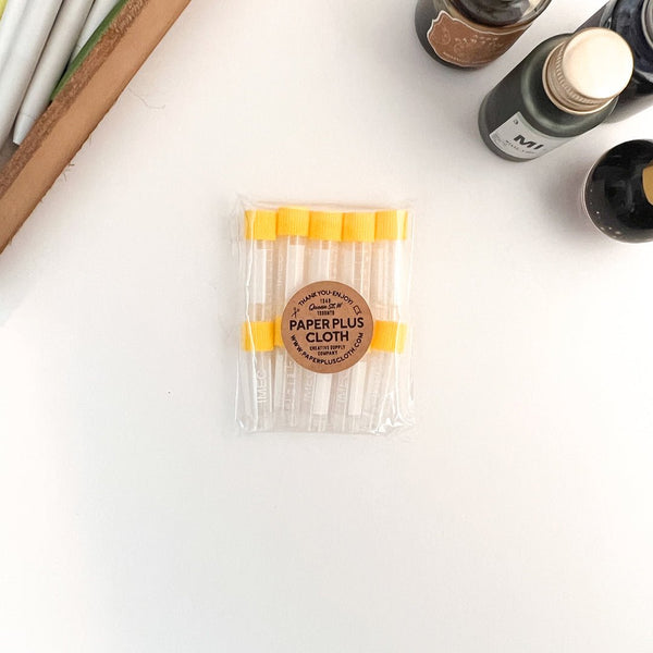Empty Ink Vials (package of 5) - Paper Plus Cloth