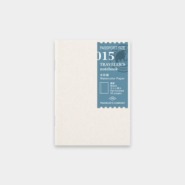 Traveler's Notebook Refill 015 - Passport Size - Watercolor Paper ...