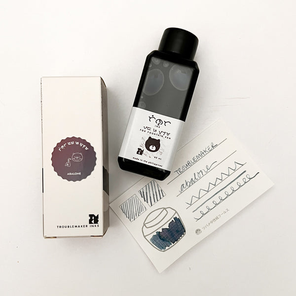 Troublemaker Shading Fountain Pen Ink 60ml Bottle - Abalone - Paper ...