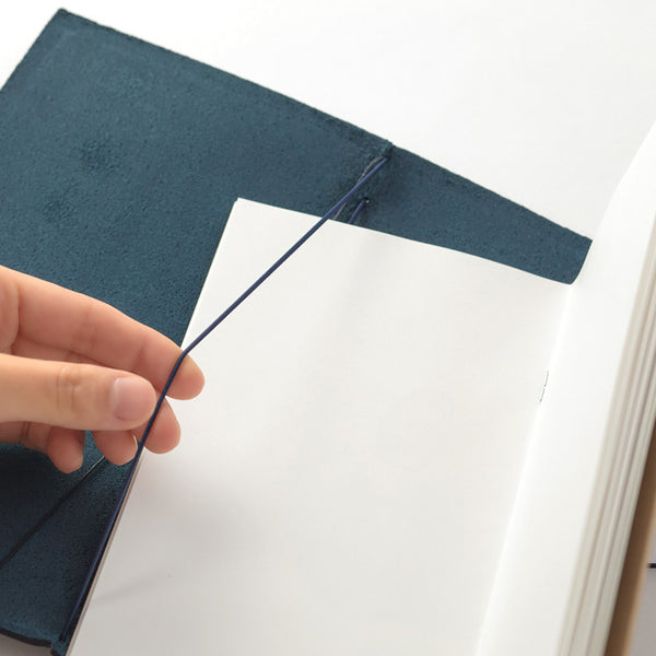 Traveler's Notebook Blue - Regular Size - Leather Journal Notebook Kit ...