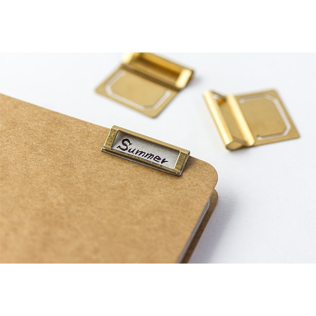 Traveler's Notebook Brass Index Clip - Paper Plus Cloth