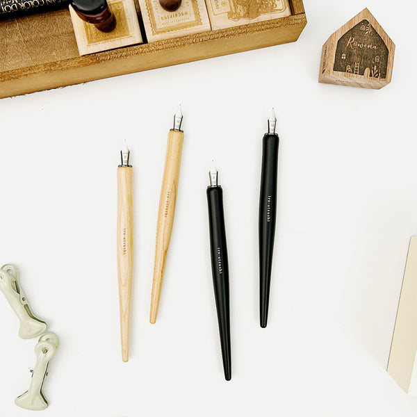Pilot Iro-Utsushi Dip Pen Wood - Natural (M Nib) - Paper Plus Cloth