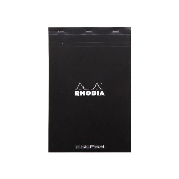 Rhodia Staplebound Notepad Black - No. 18 A4 - Dot Grid DotPad - Paper ...