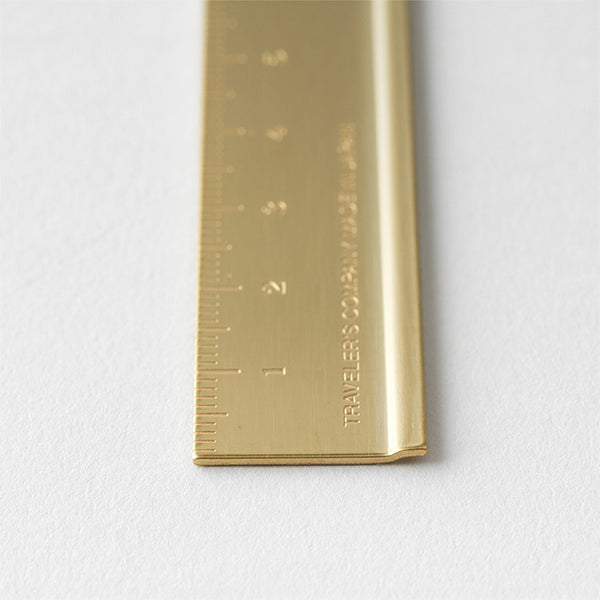 Traveler's Notebook Solid Brass Ruler - Paper Plus Cloth